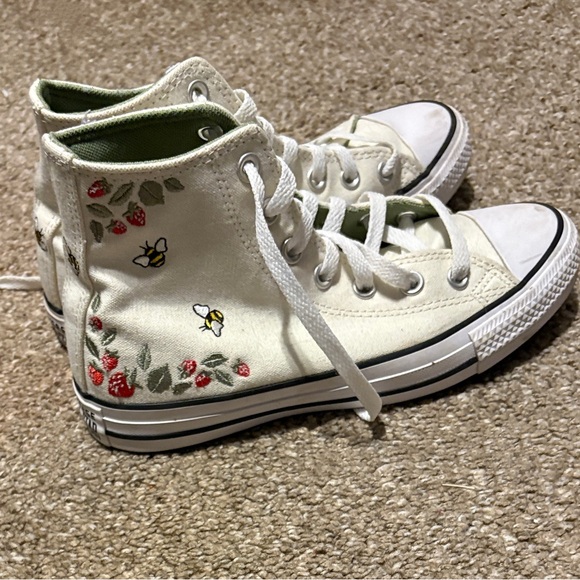 Converse | Shoes | Custom Converse Chuck Taylors Bee Cherry Design ...